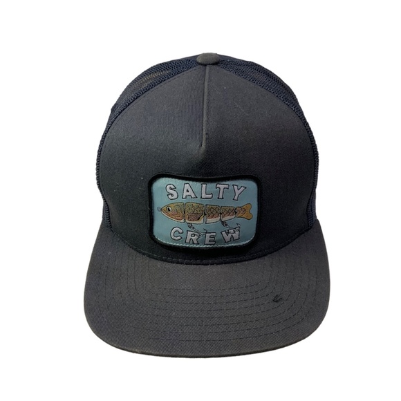 Salty Crew | Accessories | Salty Crew Snapback Hat Mesh Patch Navy Blue ...